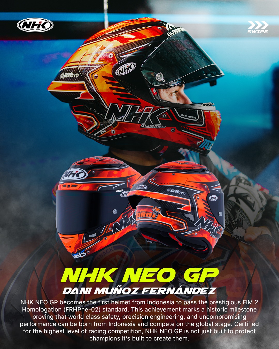 NHK Perkenalkan Helm Baru di MotoGP Thailand 2026 - OtomotifZone